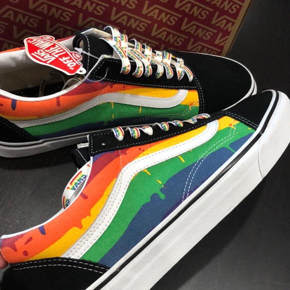 Vans | Shoes | Vans Old Skool Rainbow Drip | Poshmark